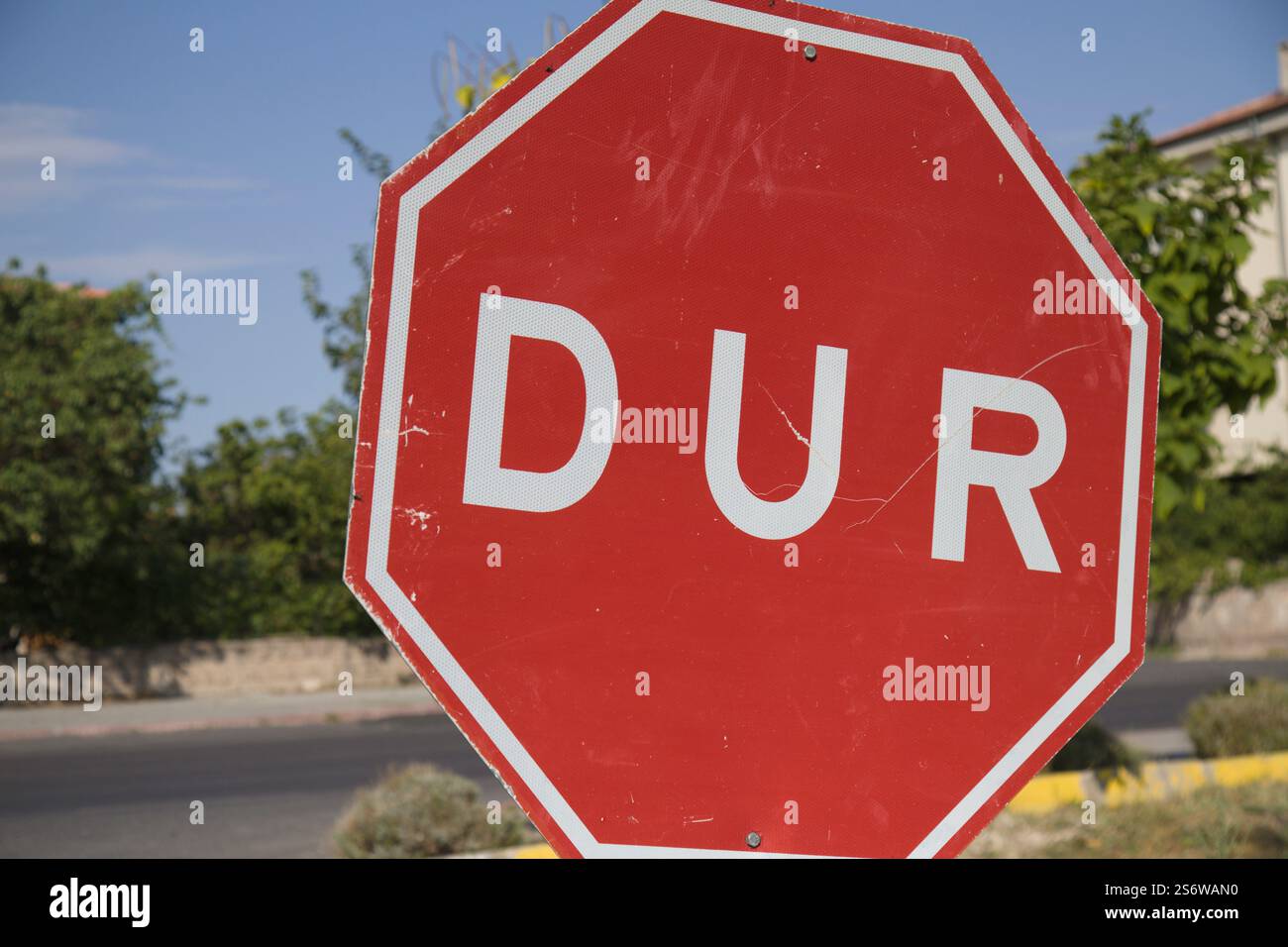 travel, Stop, , Cappadocia, Asia, stop sign in Turkish, Turkey Stock ...