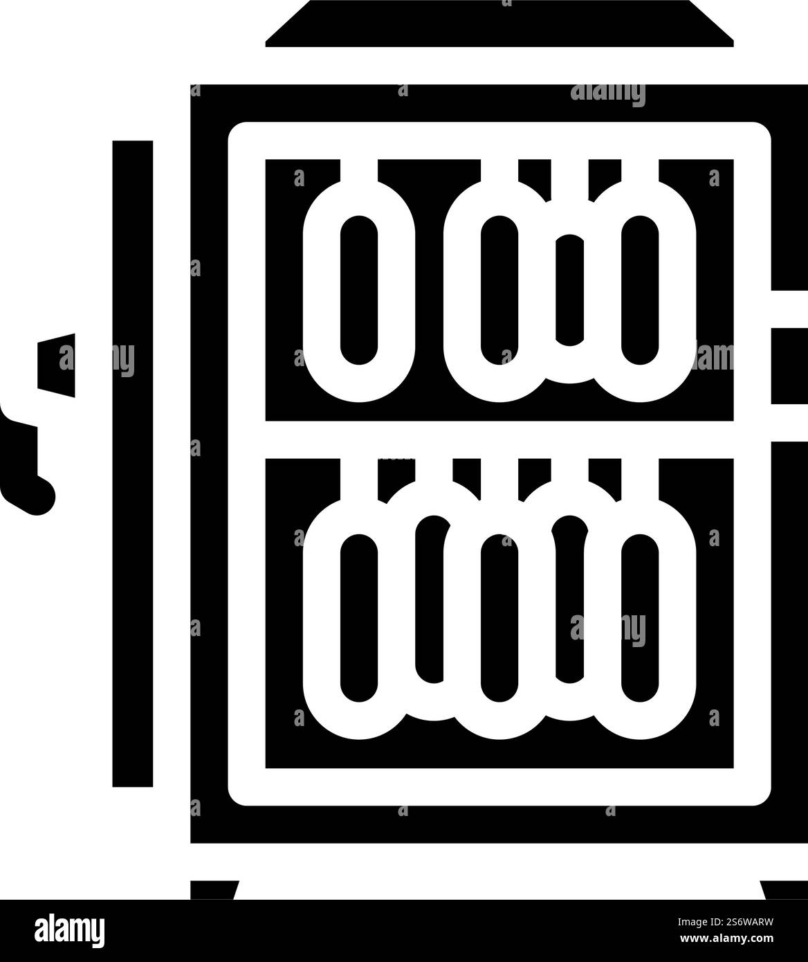 intensive cooling chamber glyph icon vector. intensive cooling chamber ...