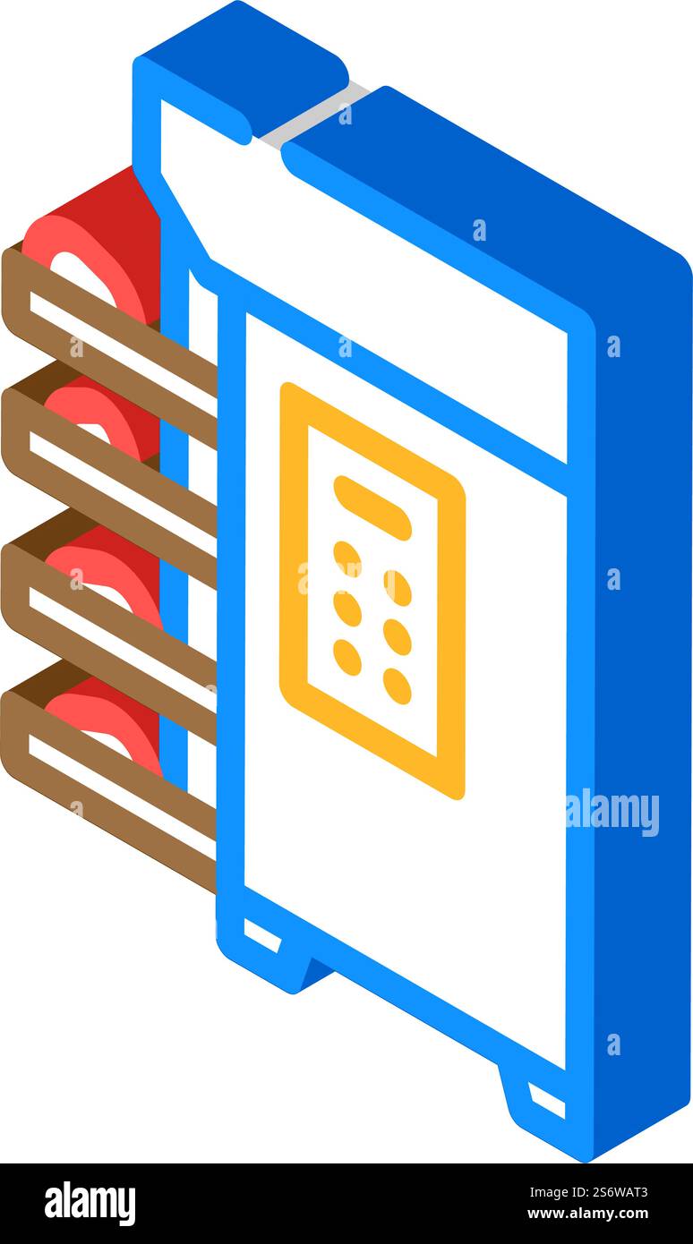 cooking and baking chamber isometric icon vector. cooking and baking ...