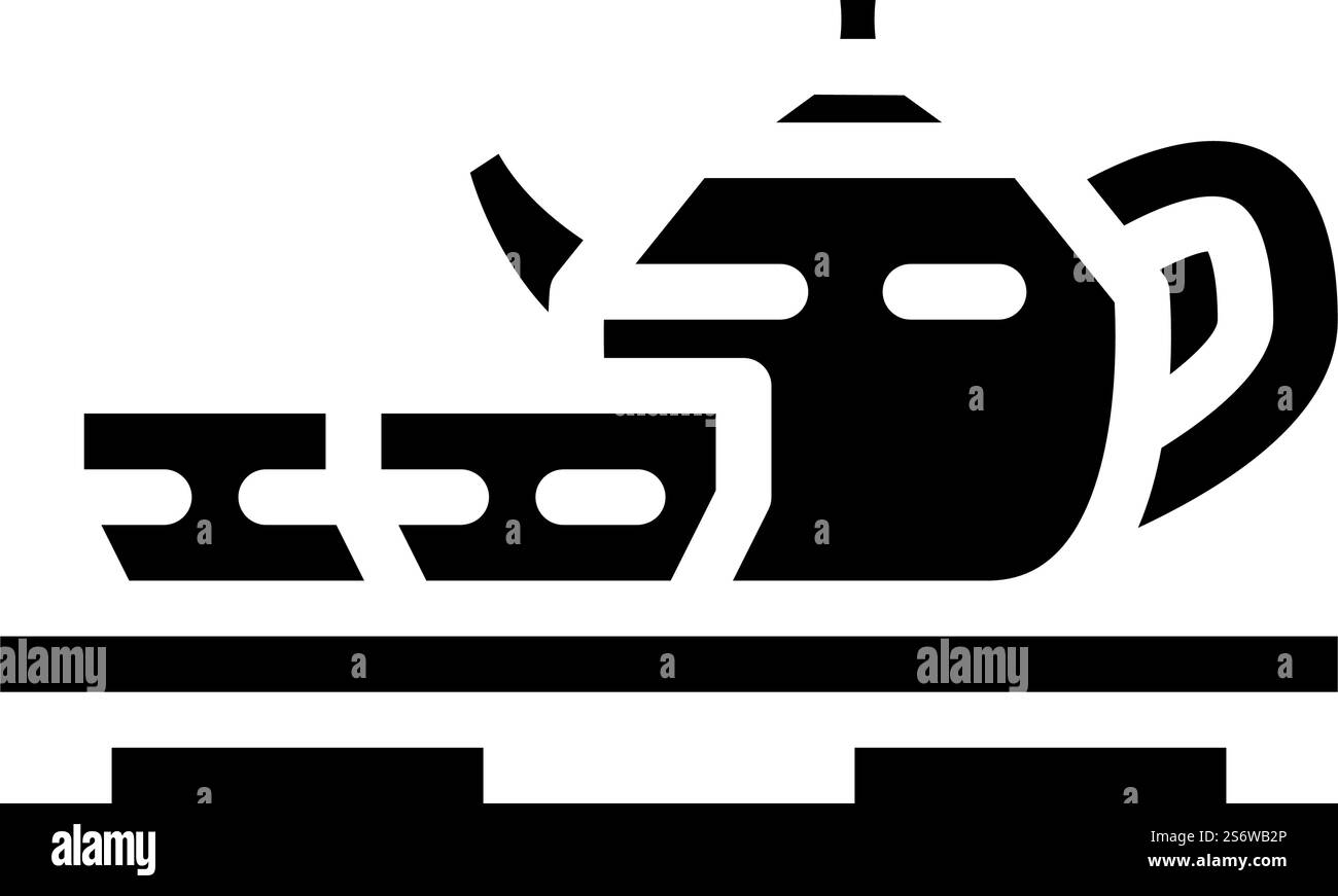 tea chinese glyph icon vector. tea chinese sign. isolated contour ...