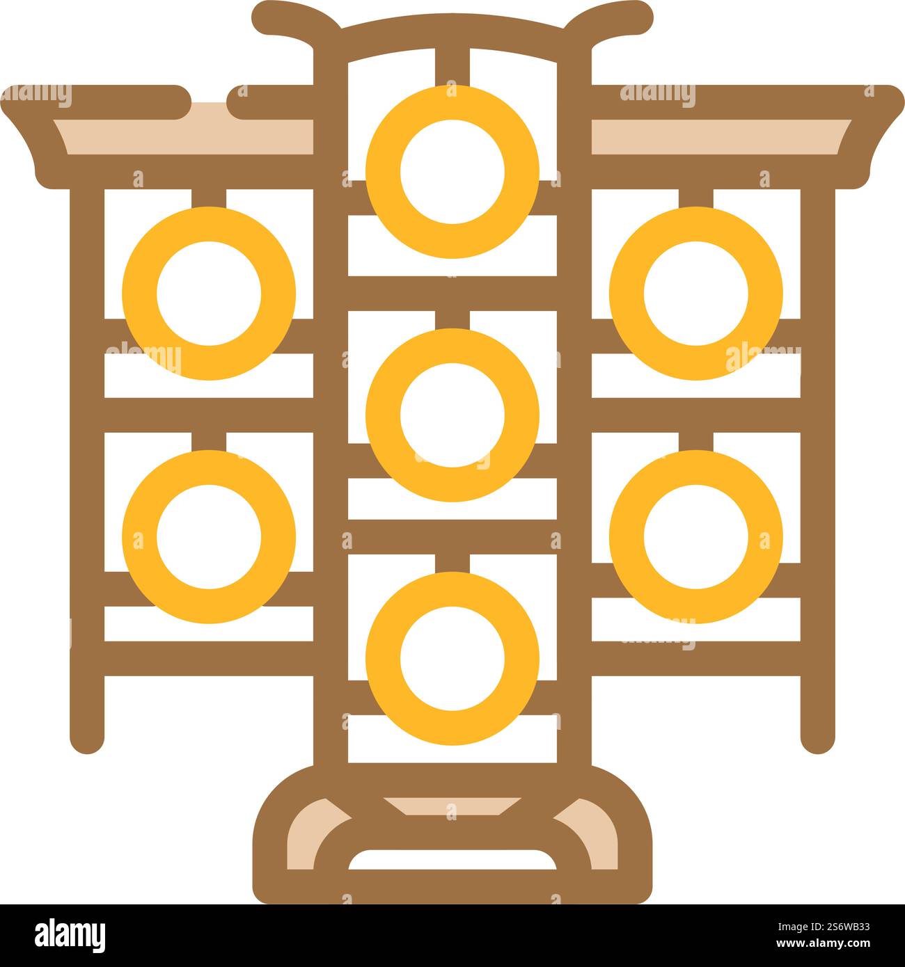 yunluo chinese color icon vector. yunluo chinese sign. isolated symbol illustration. yunluo ...