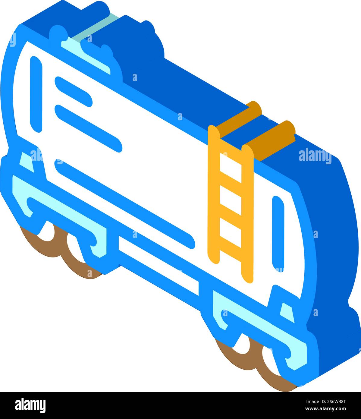tank carriage isometric icon vector. tank carriage sign. isolated ...