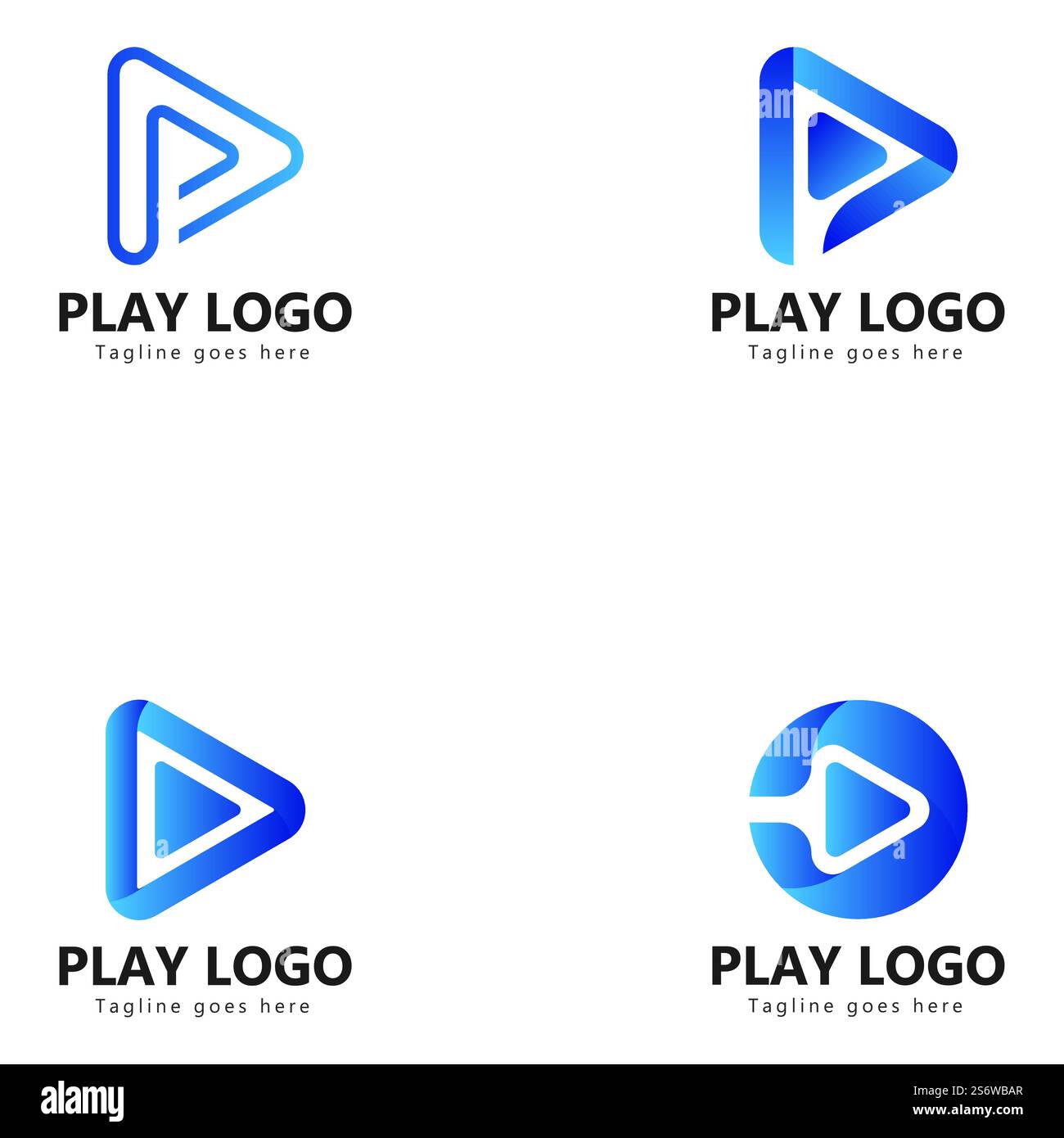 play logo vector template design Stock Vector Image & Art - Alamy