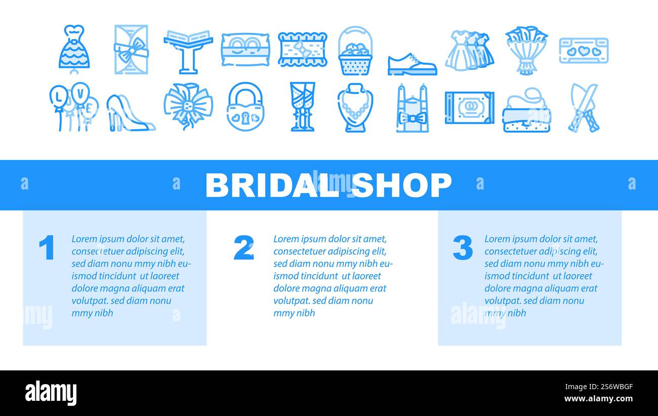 Bridal Shop Fashion Boutique Landing Web Page Header Banner Template ...