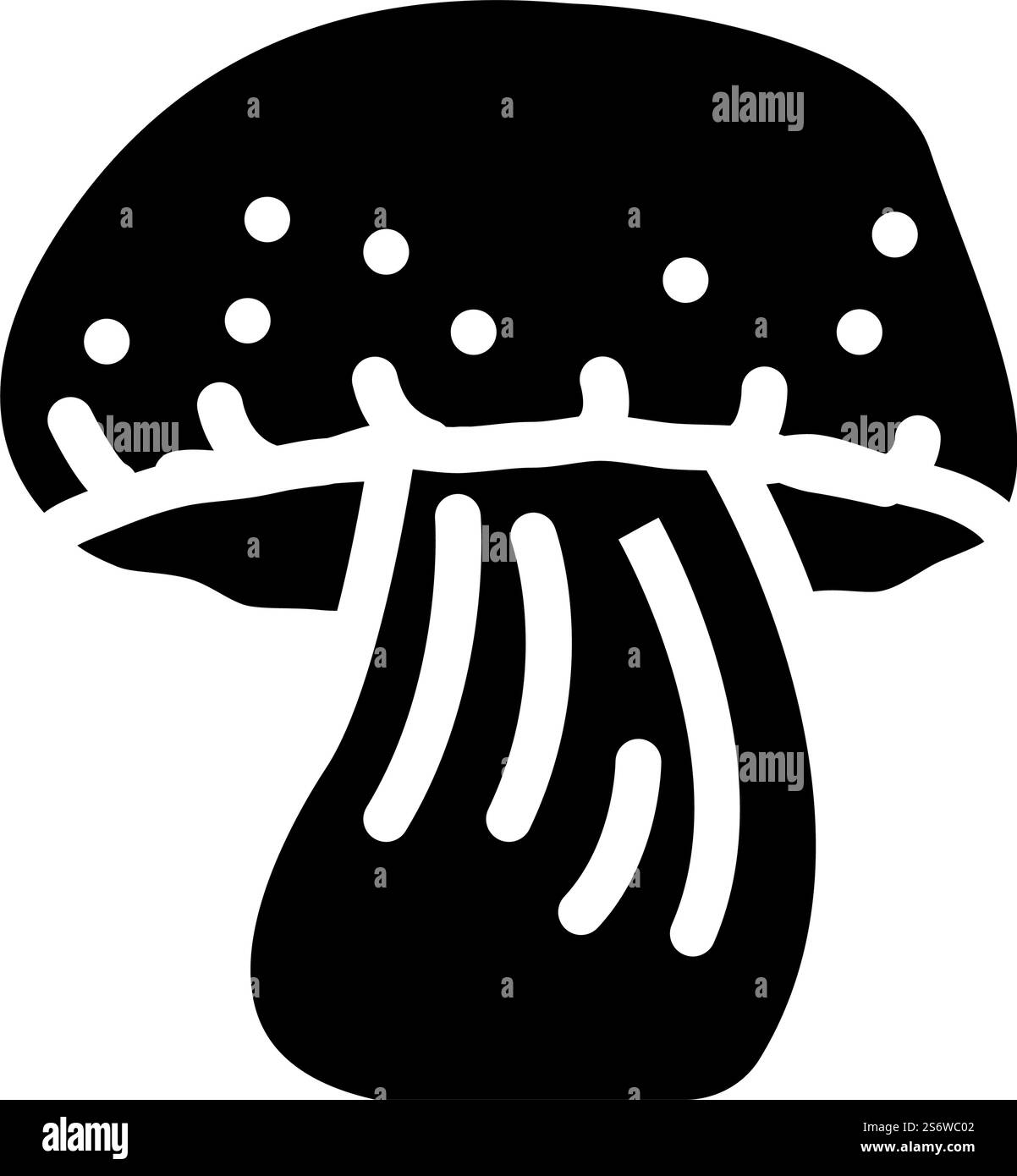 cep mushroom glyph icon vector. cep mushroom sign. isolated contour ...