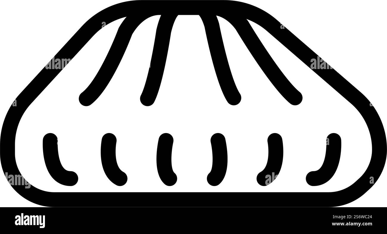 poses booze dumpling line icon vector. poses booze dumpling sign ...