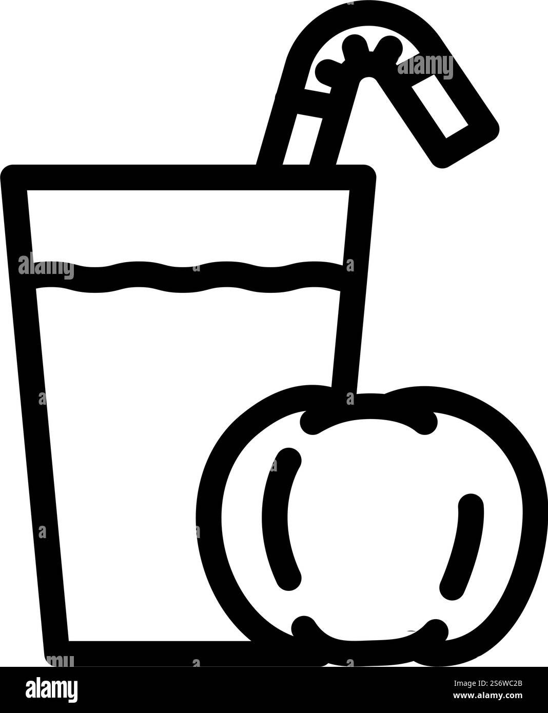 fresh drink prepare from tomato line icon vector. fresh drink prepare ...