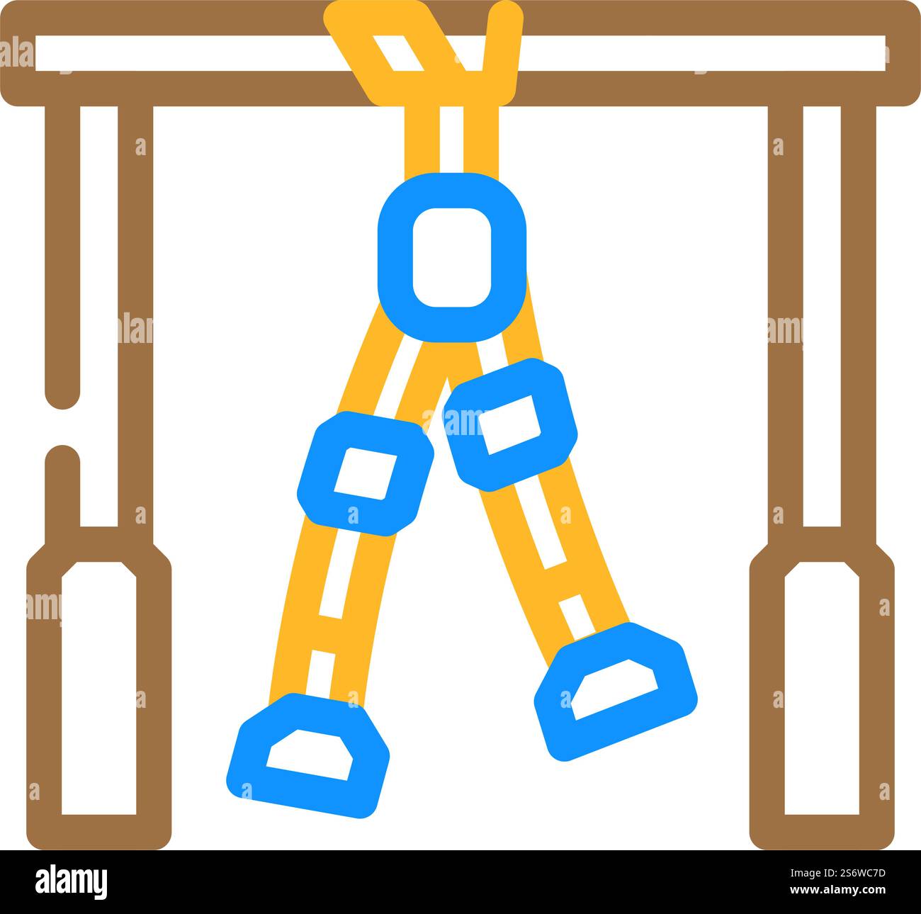 loops trx sport equipment color icon vector. loops trx sport equipment ...