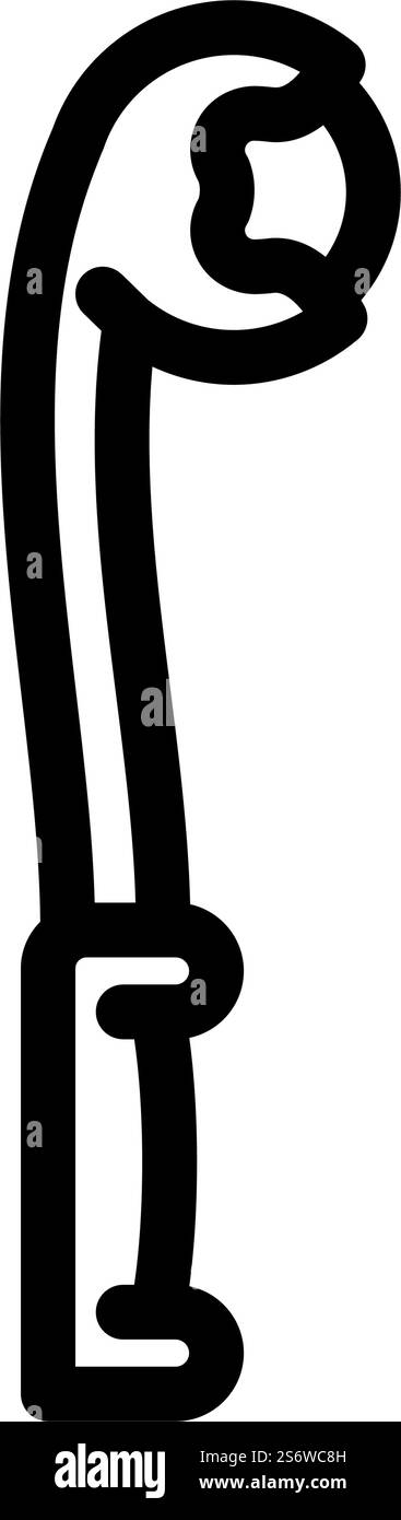 sidearm ball thrower line icon vector. sidearm ball thrower sign ...