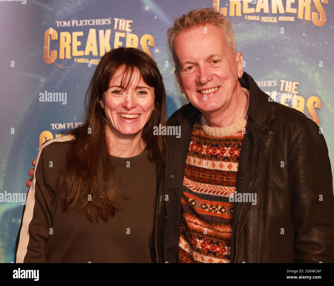 London, UK. Cath Mason and Frank Skinner at The Creakers gala ...