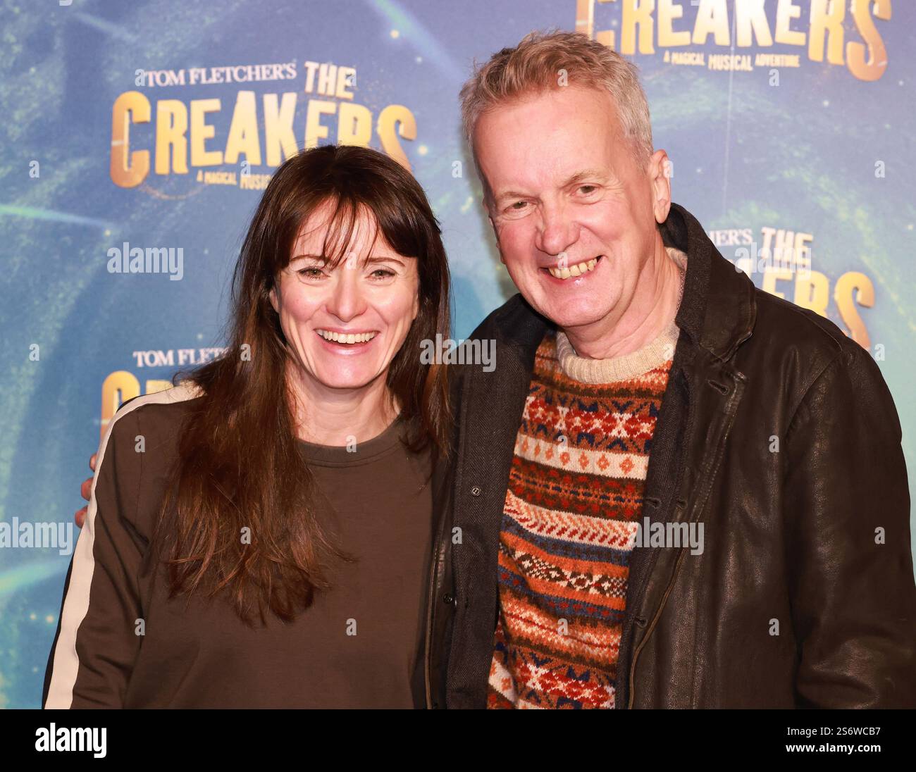 London, UK. Cath Mason and Frank Skinner at The Creakers gala ...