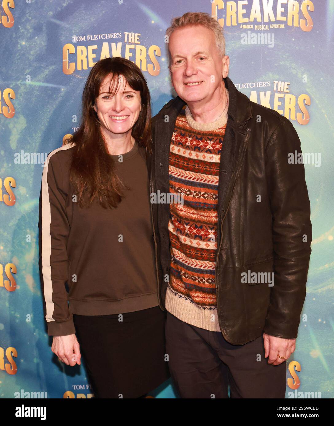 London, UK. Cath Mason and Frank Skinner at The Creakers gala ...