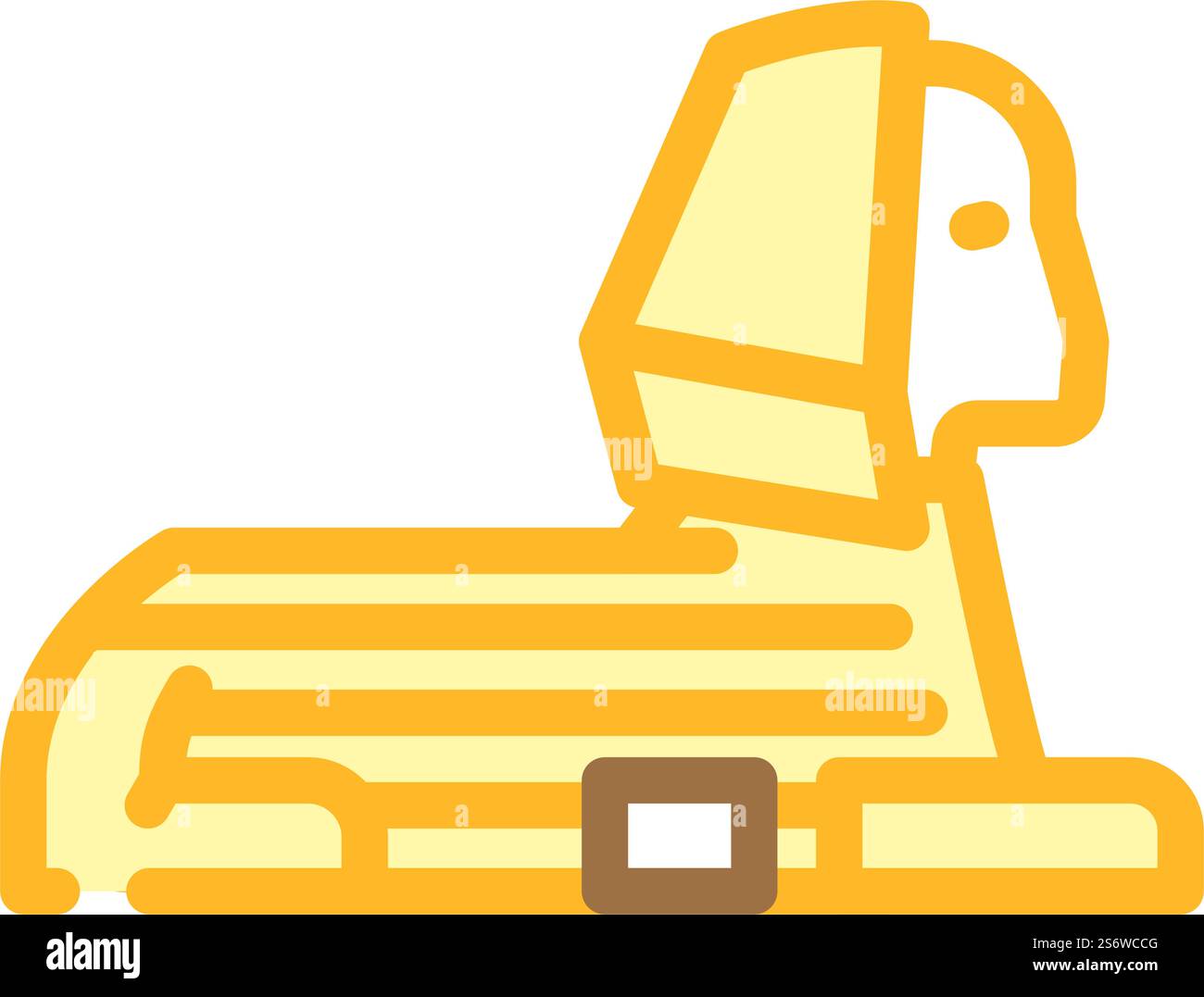 sphinx egypt monument color icon vector. sphinx egypt monument sign ...