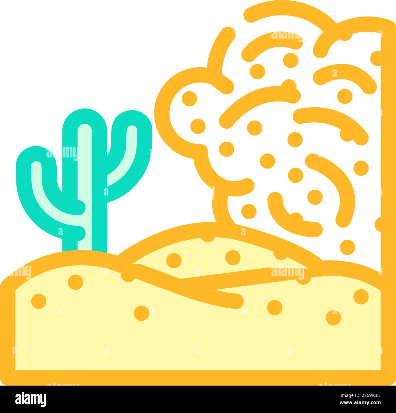 sand egypt desert color icon vector. sand egypt desert sign. isolated ...