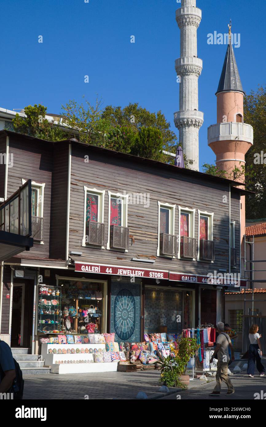 Turkey, , shops, travel, Europe, Cankurtaran, street scene, Istanbul ...