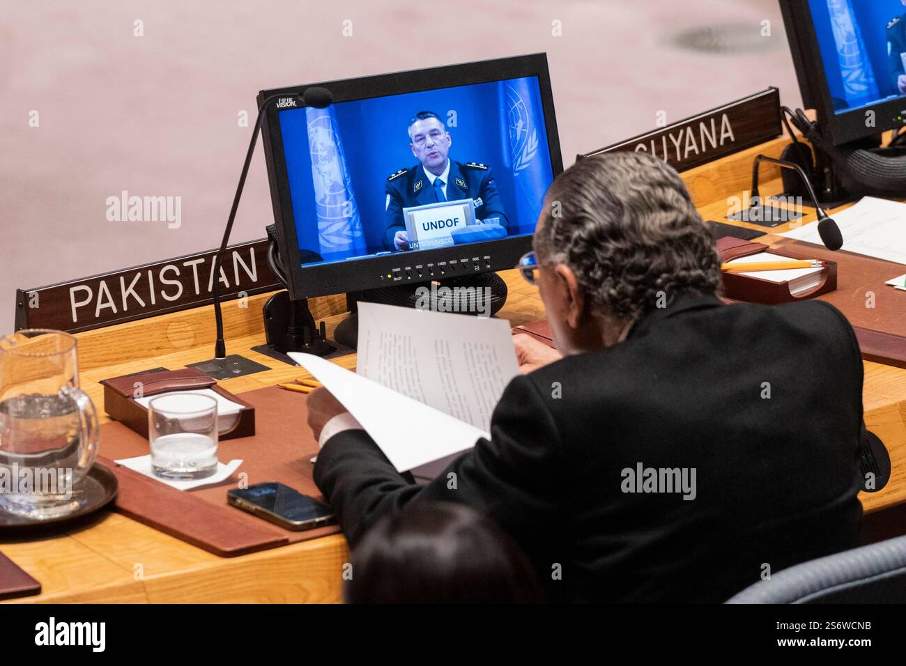 New York, New York, USA. 17th Jan, 2025. Major General Patrick Gauchat ...