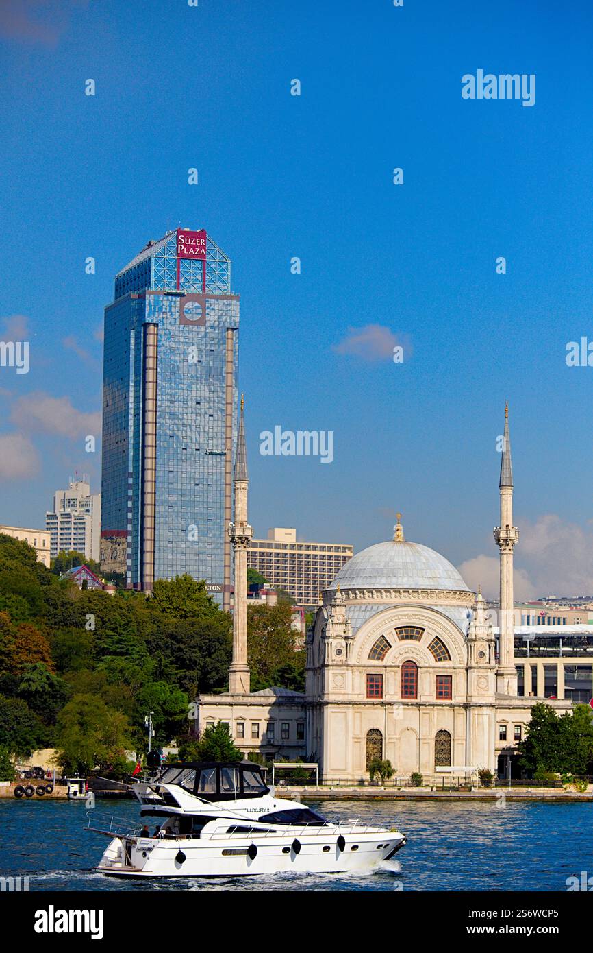 Istanbul, skyscraper, travel, Europe, Suzer Plaza, , mosque, Dolmabahce ...