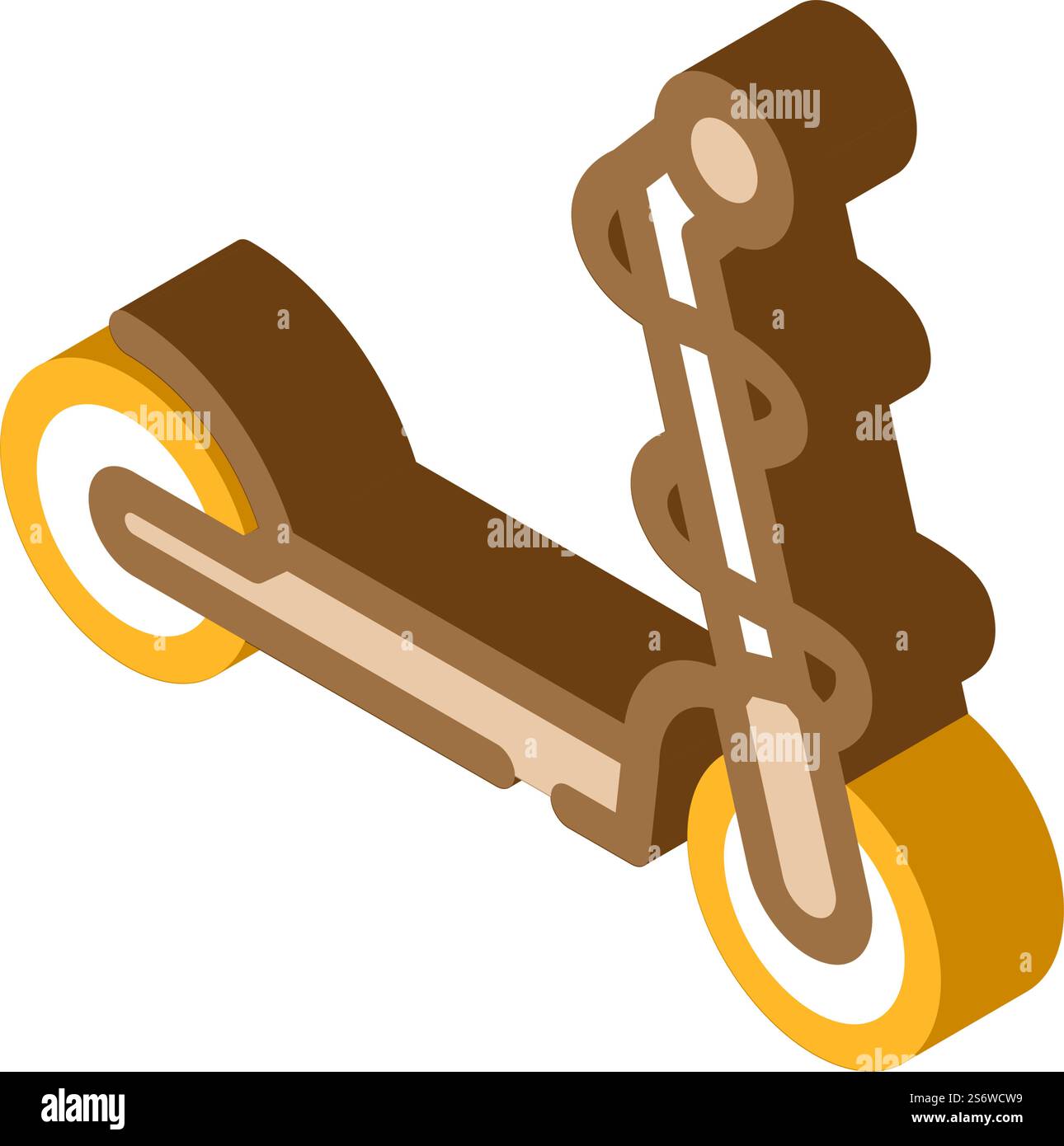 kick scooter isometric icon vector. kick scooter sign. isolated symbol ...
