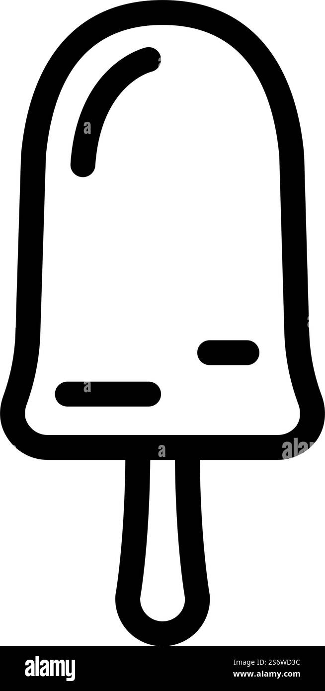 ice cream line icon vector. ice cream sign. isolated contour symbol ...
