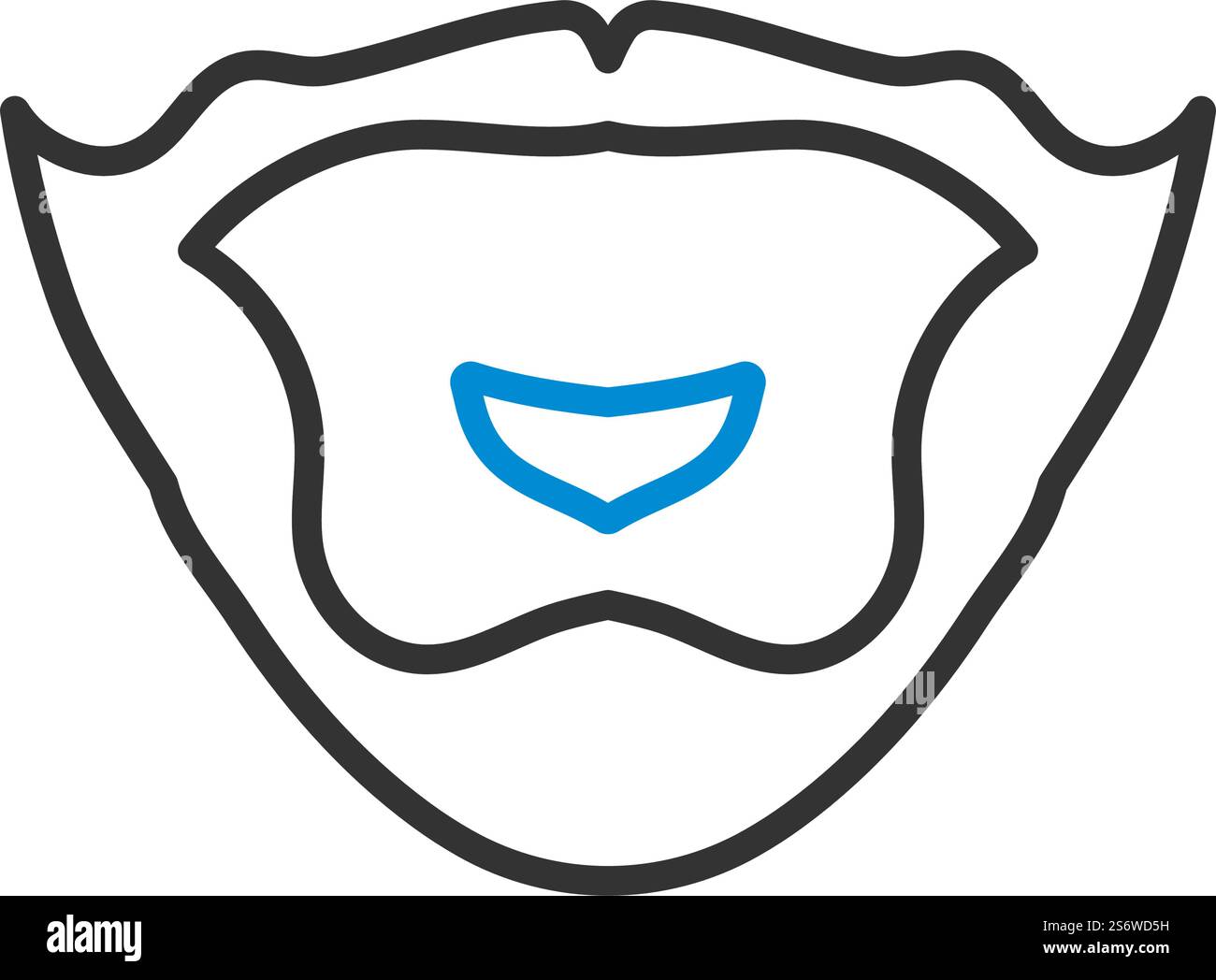 Goatee Icon. Editable Bold Outline With Color Fill Design. Vector ...