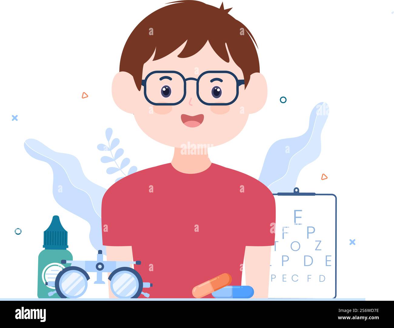 Ophthalmology of Checks Patient Sight, Optical Eyes Test, Spectacles ...