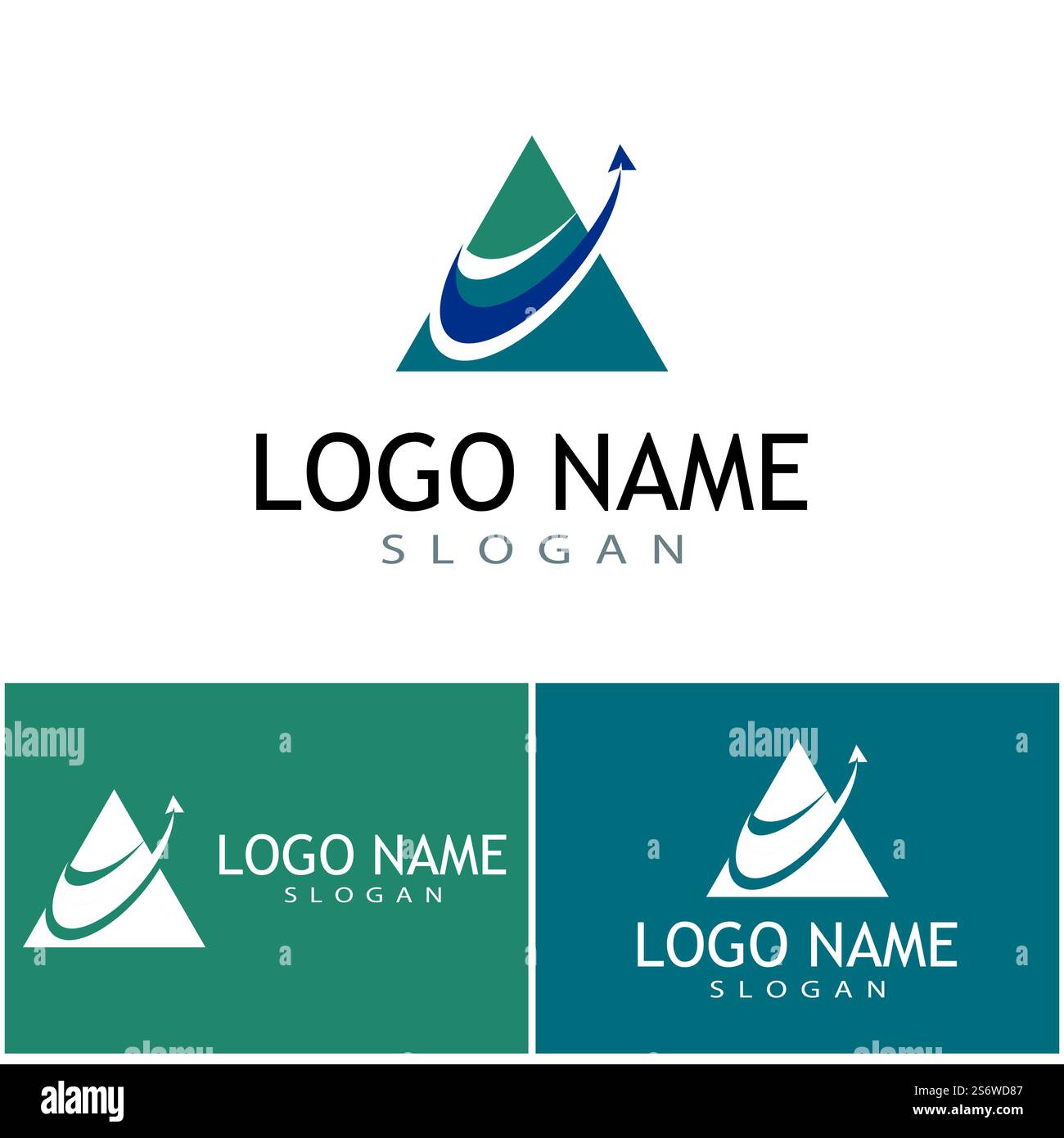 Futuristic Triangle Chain logo design inspiration Stock Vector Image ...