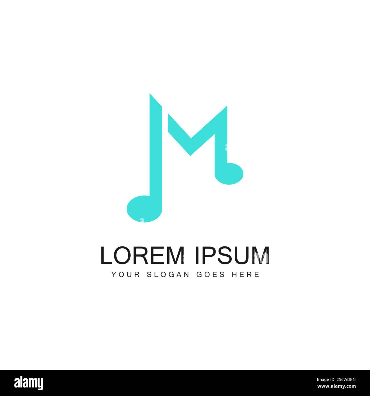 Music logo vector icon - Vector. Letter M Music Logo Stock Vector Image ...