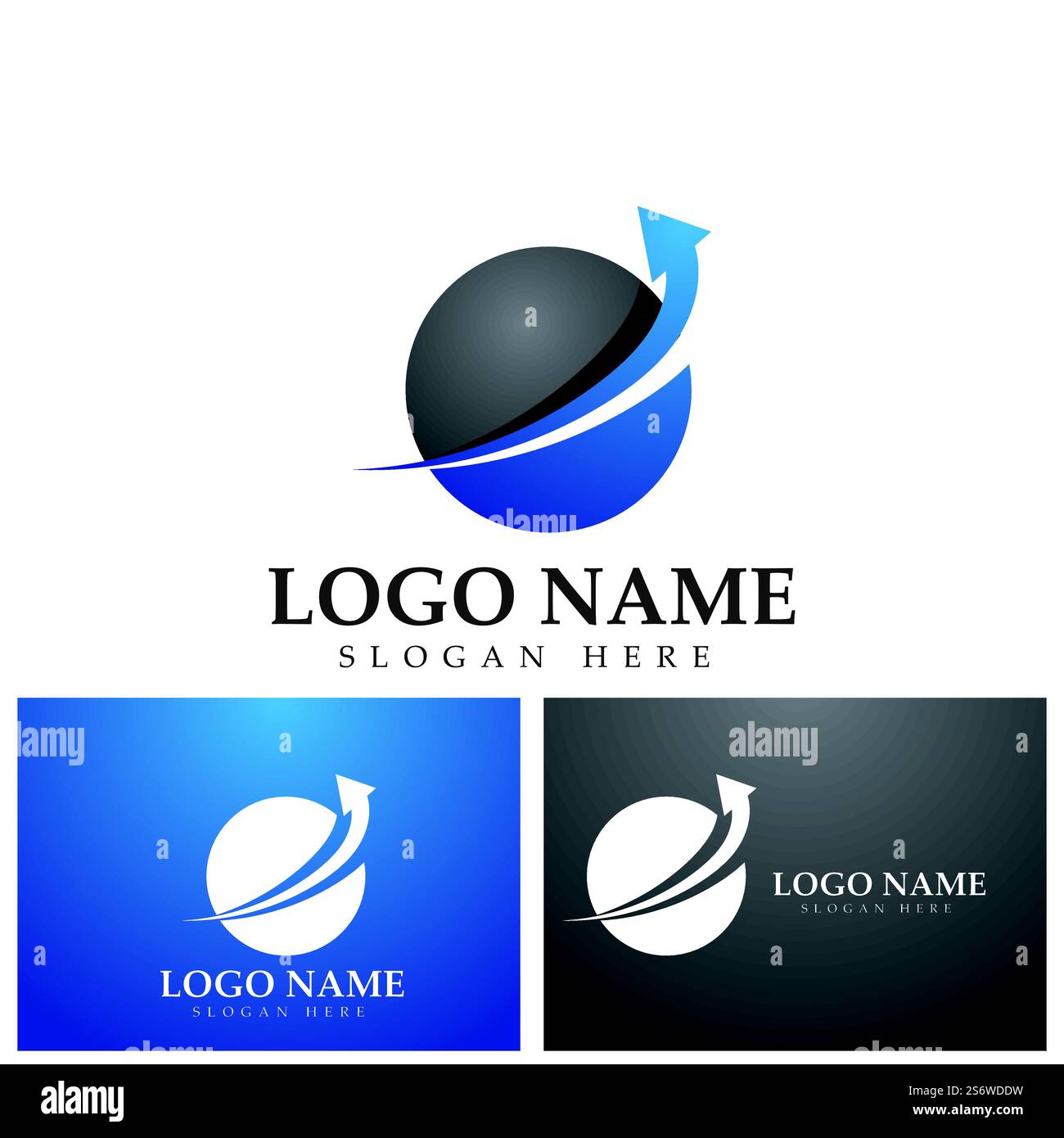 Financial And Investment Vector Logo Design With Arrow Finance Chart ...