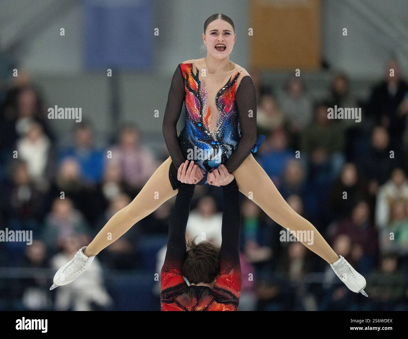 Laval, Canada. 17th Jan, 2025. Kelly Ann Laurin and Loucas Ethier ...