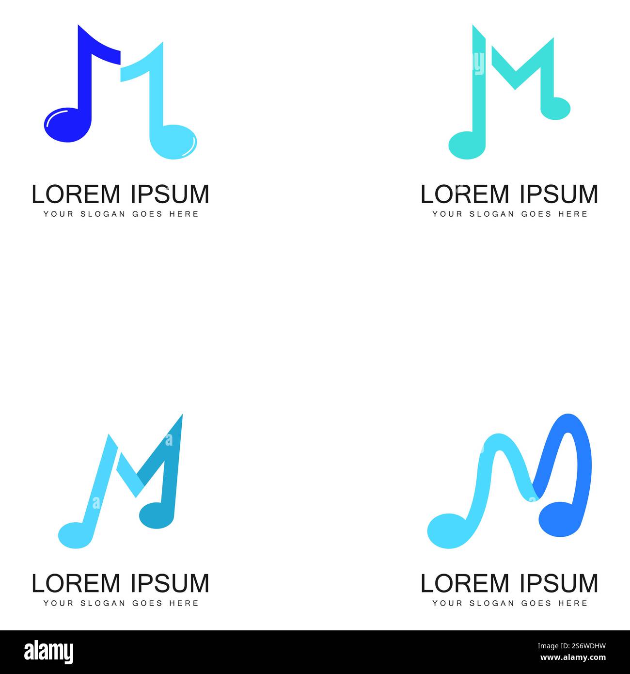 Music logo vector icon - Vector. Letter M Music Logo Stock Vector Image ...