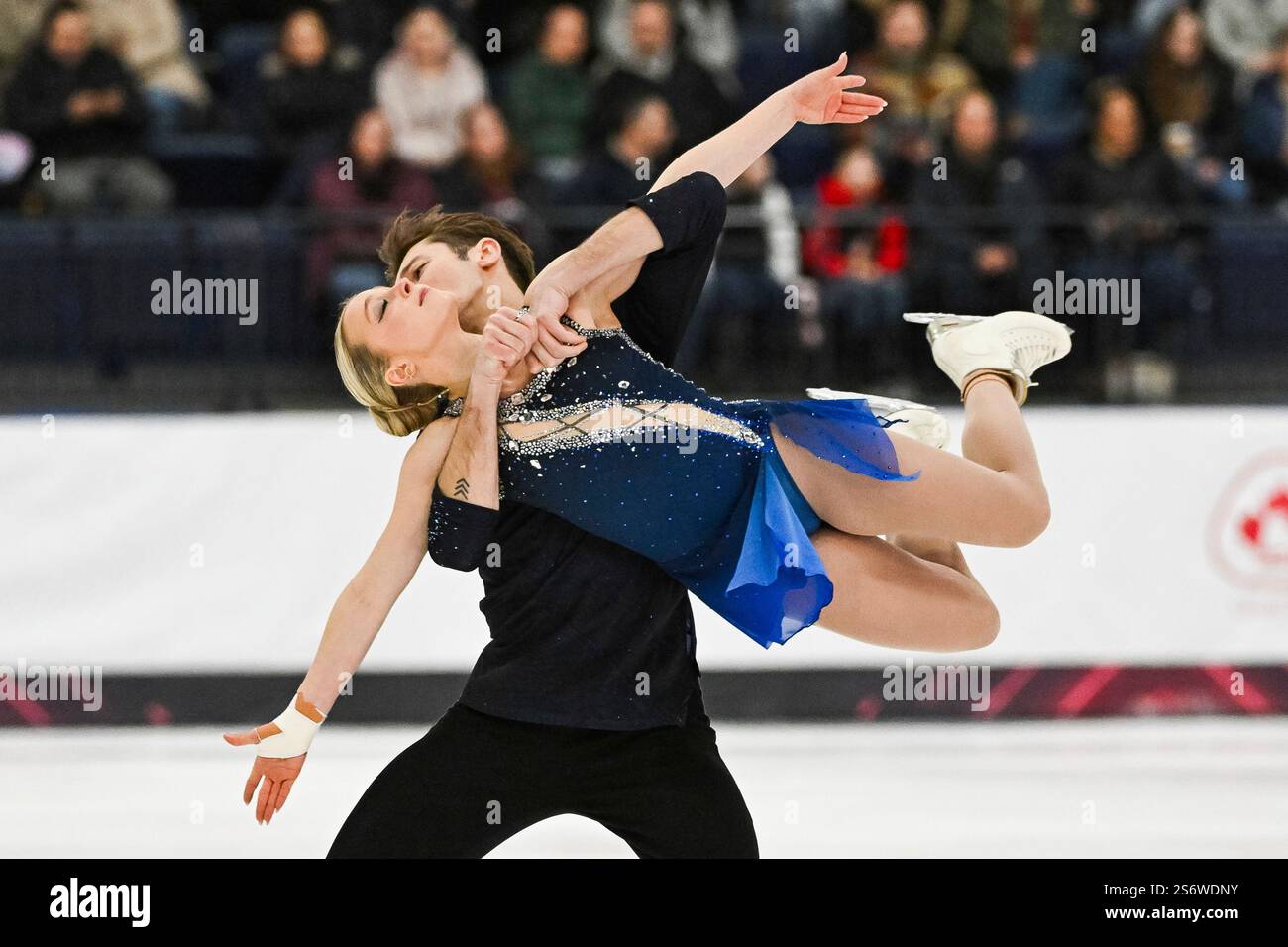 LAVAL, QC - JANUARY 17: Fiona Bombardier and Benjamin Mimar (CAN ...