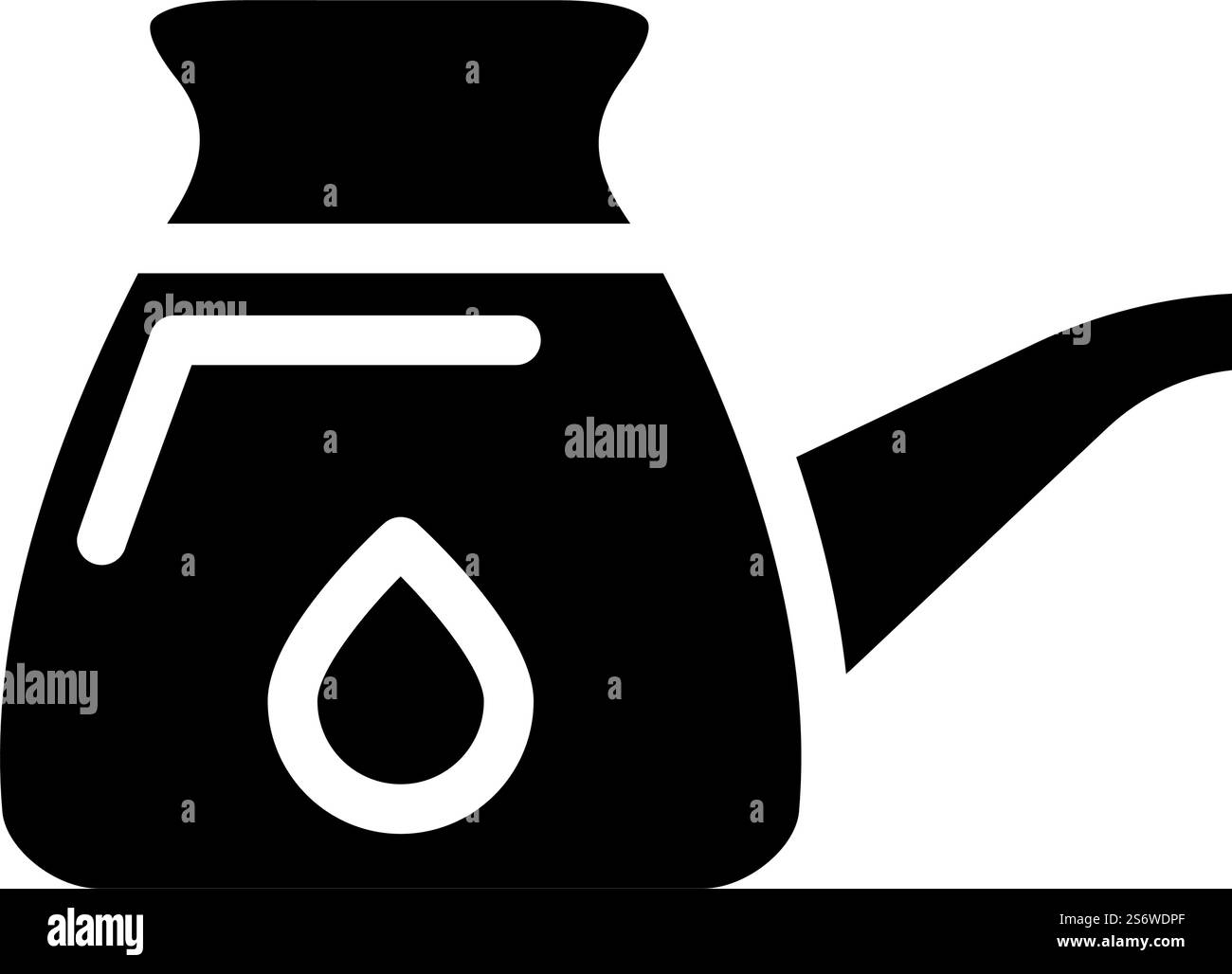 watering can glyph icon vector. watering can sign. isolated contour ...