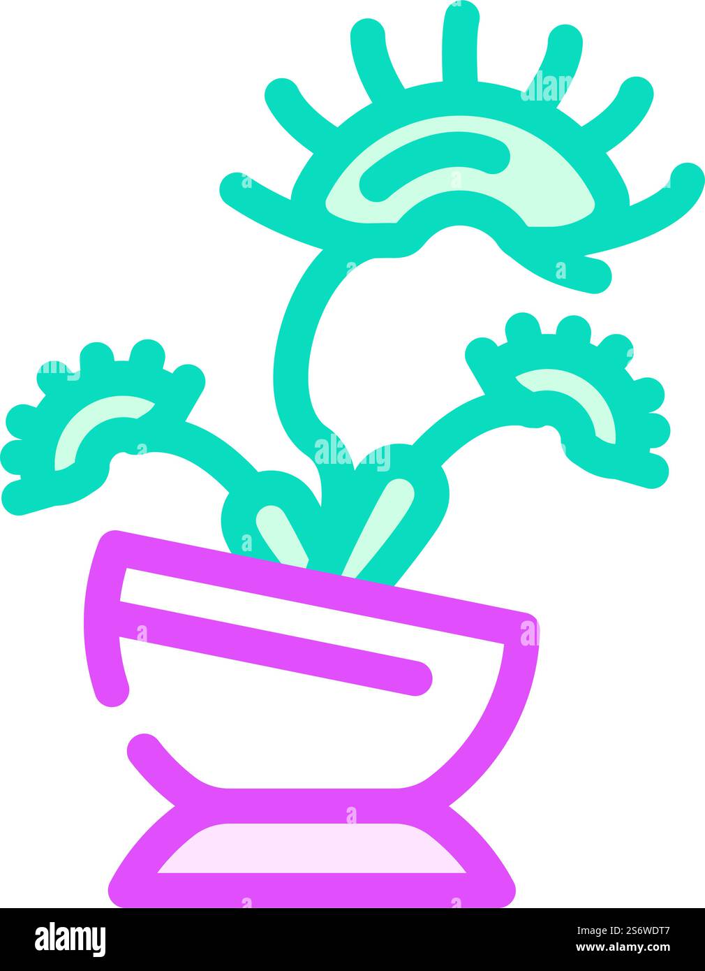 Venus Flytrap Color Icon Vector Venus Flytrap Sign Isolated Symbol