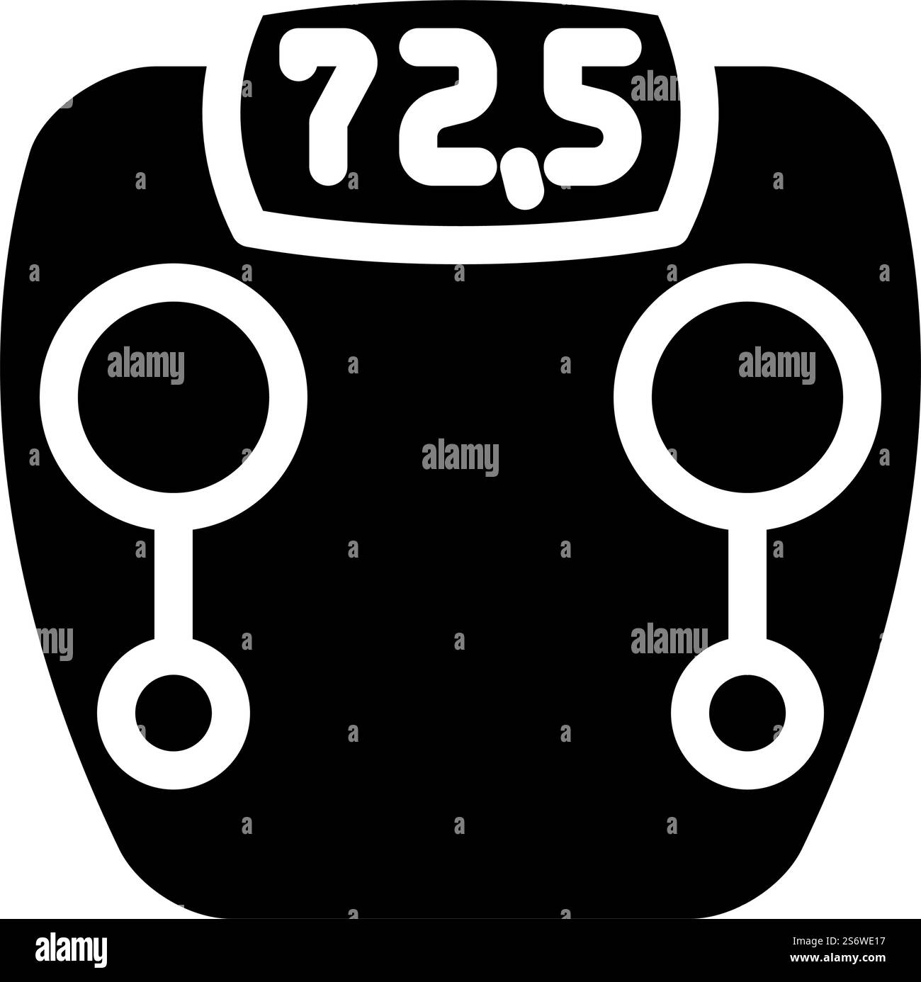 scale device glyph icon vector. scale device sign. isolated contour ...