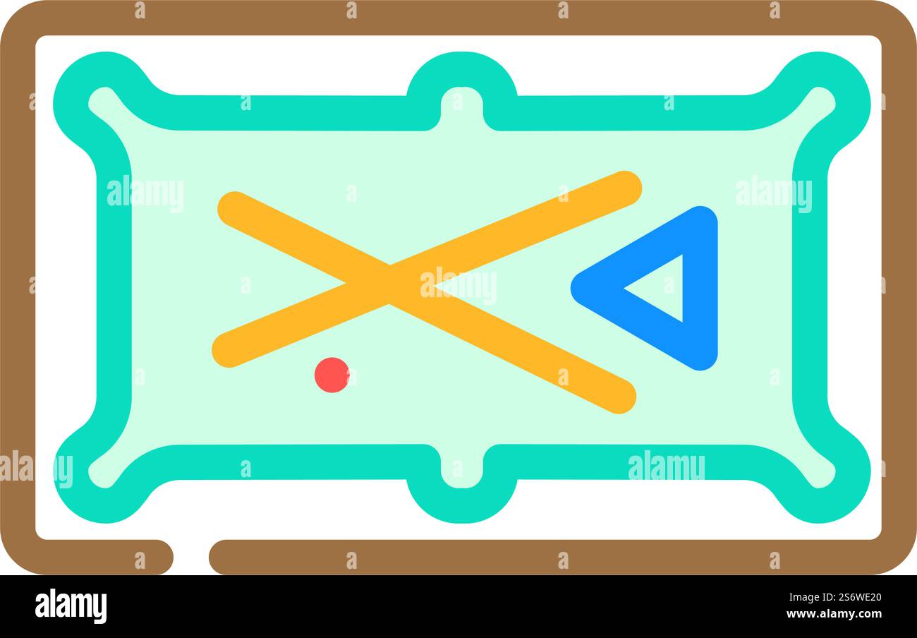 snooker game color icon vector. snooker game sign. isolated symbol ...
