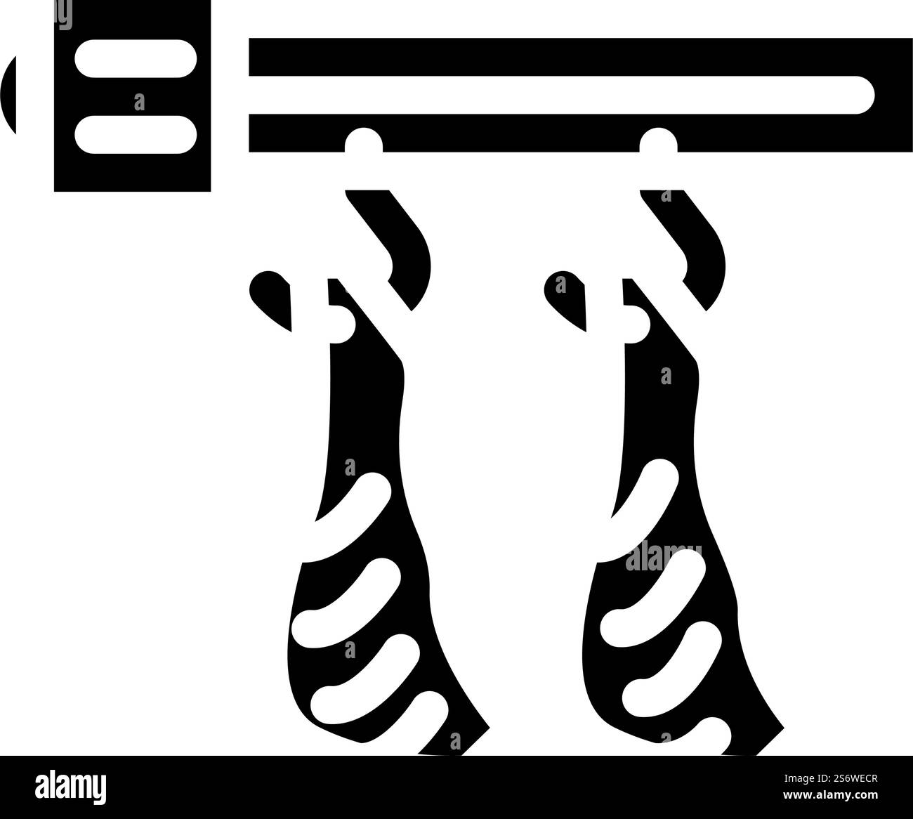 carcass conveyor glyph icon vector. carcass conveyor sign. isolated ...