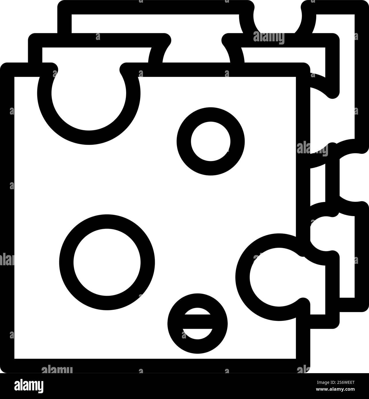 slice cheese line icon vector. slice cheese sign. isolated contour ...