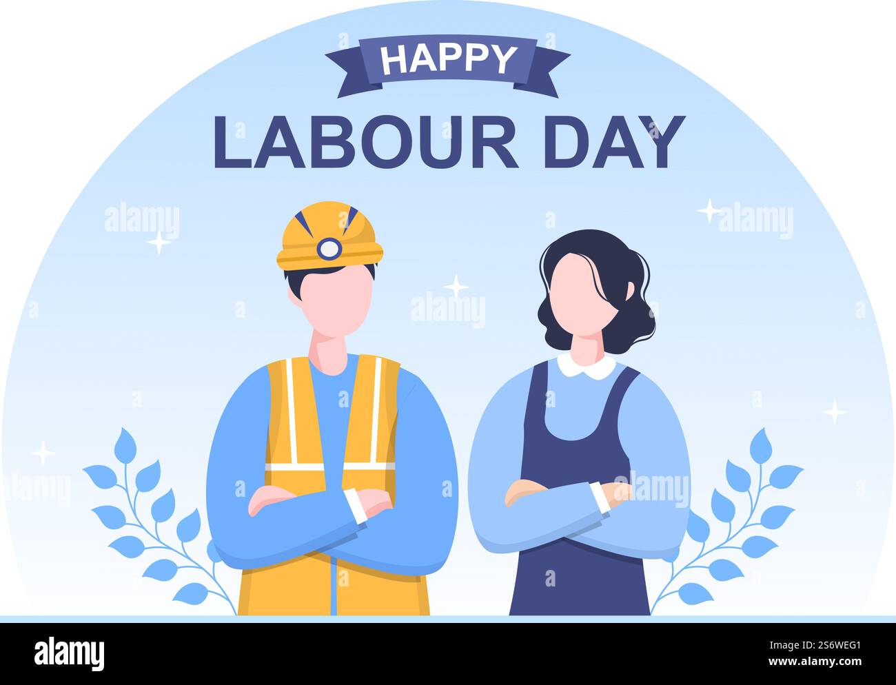 Happy Labor Day from People of Various Professions, Different ...