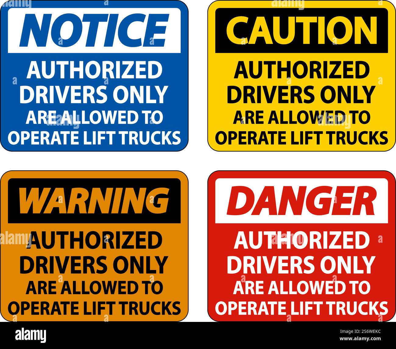 Authorized Drivers Only Sign On White Background Stock Vector Image ...