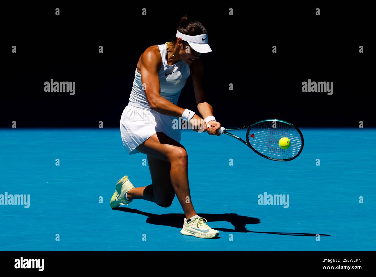 January 18, 2025: MELBOURNE, AUSTRALIA - JANUARY 18: Emma Raducanu of ...