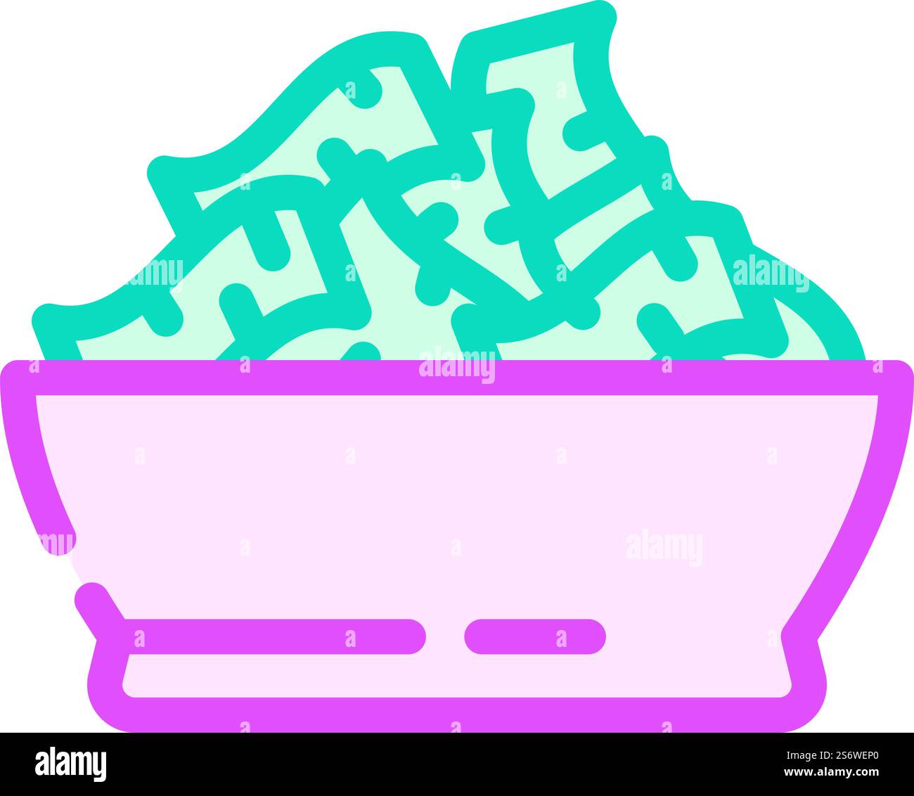 cereals plate color icon vector. cereals plate sign. isolated symbol ...