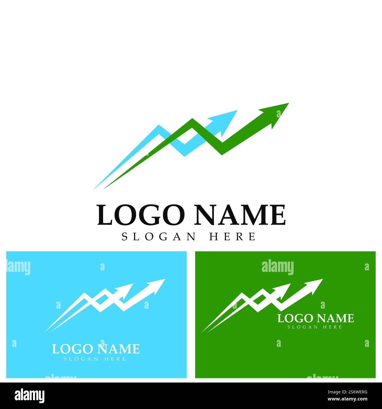 Financial And Investment Vector Logo Design With Arrow Finance Chart ...