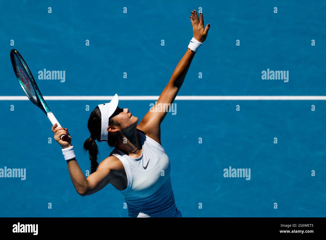 January 18, 2025: MELBOURNE, AUSTRALIA - JANUARY 18: Emma Raducanu of ...