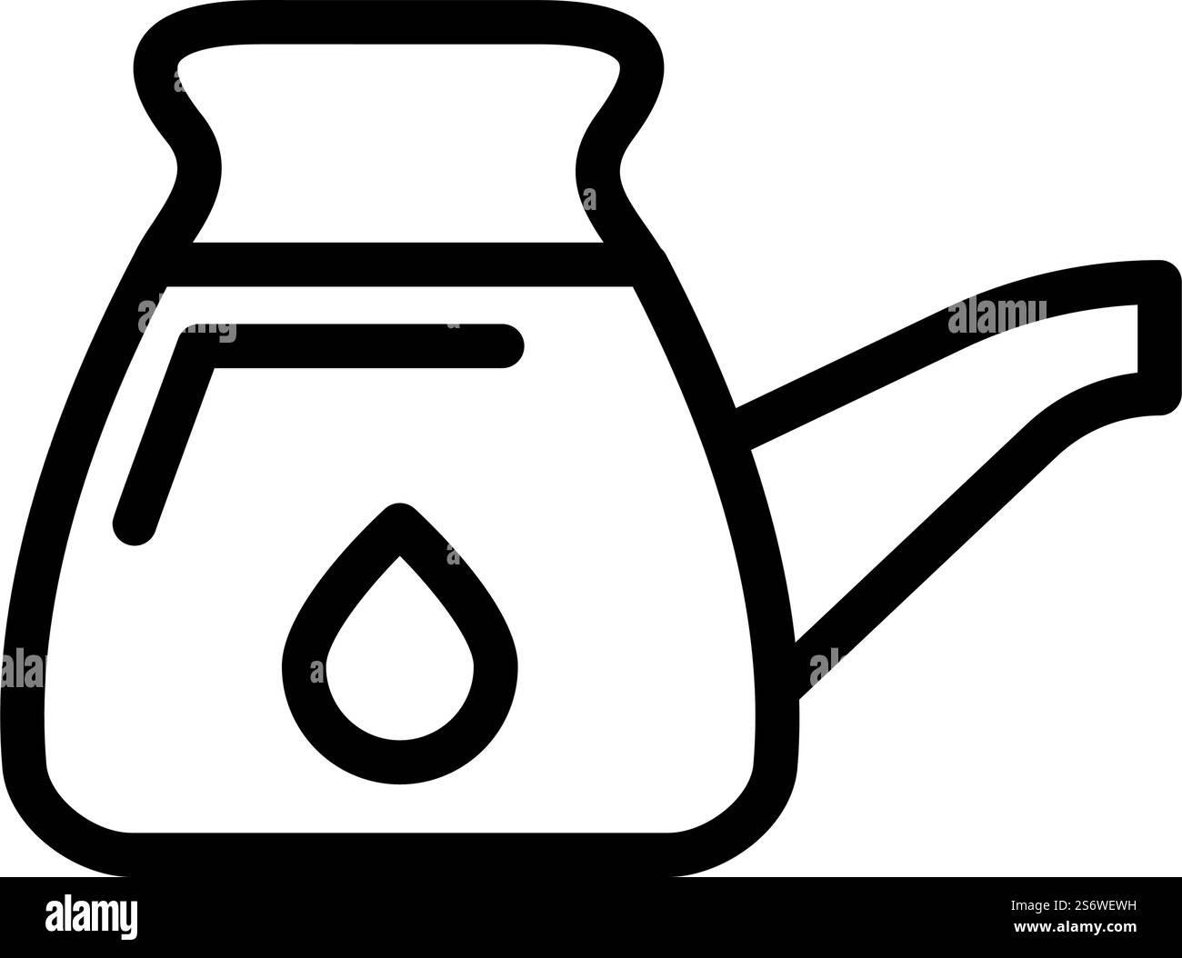 watering can line icon vector. watering can sign. isolated contour ...