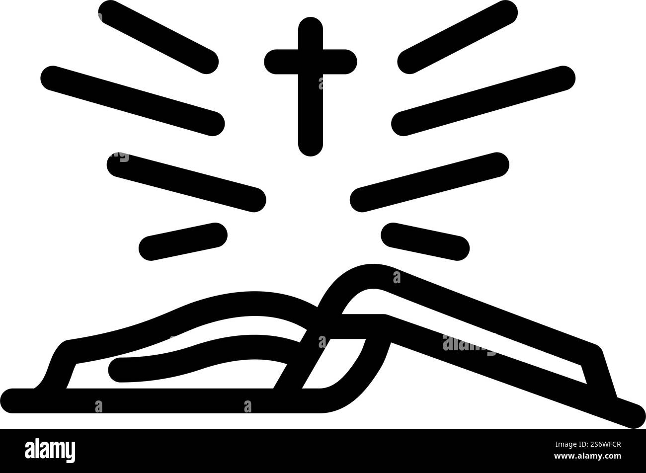 bible holy book line icon vector. bible holy book sign. isolated ...