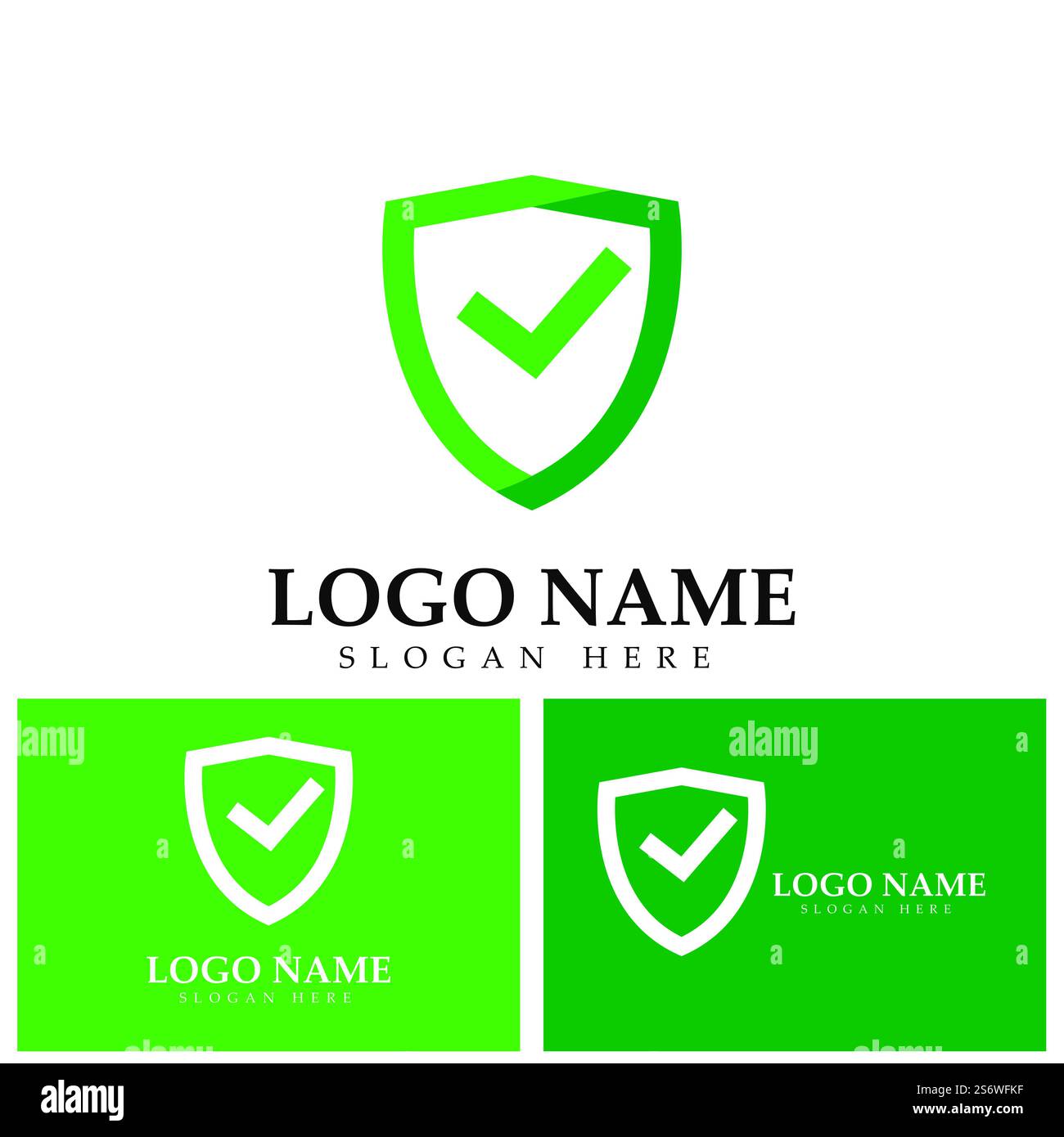 Shield Check Mark Logo Design Template Stock Vector Image & Art - Alamy