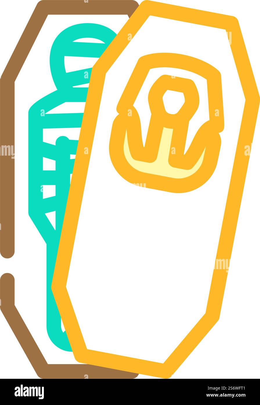 mummy egypt color icon vector. mummy egypt sign. isolated symbol ...