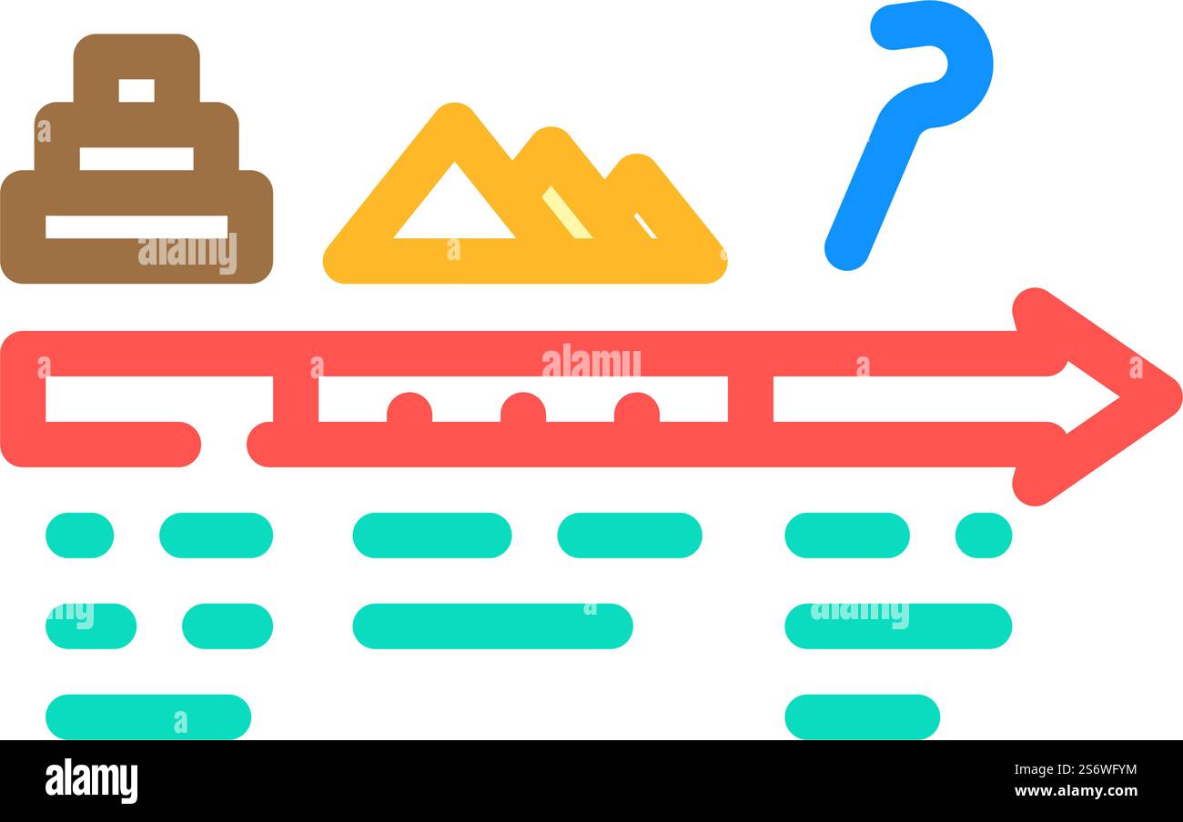 civilization egypt color icon vector. civilization egypt sign. isolated ...