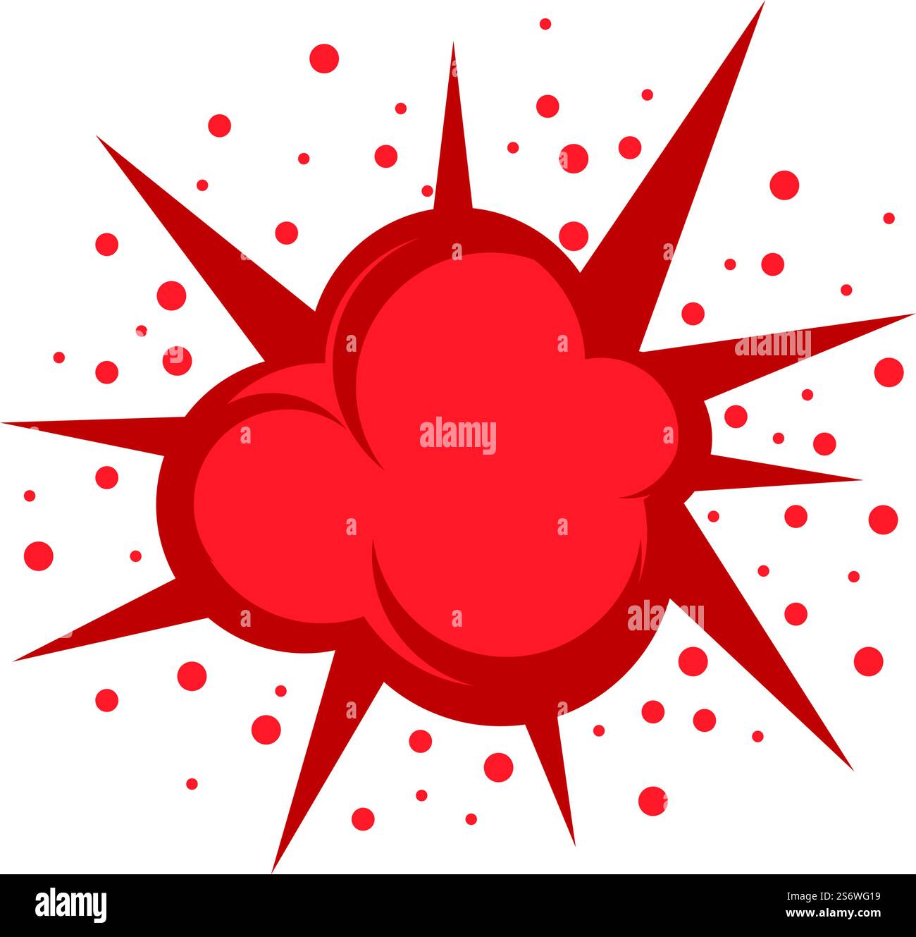 Wow comic explosion blast Cut Out Stock Images & Pictures - Alamy