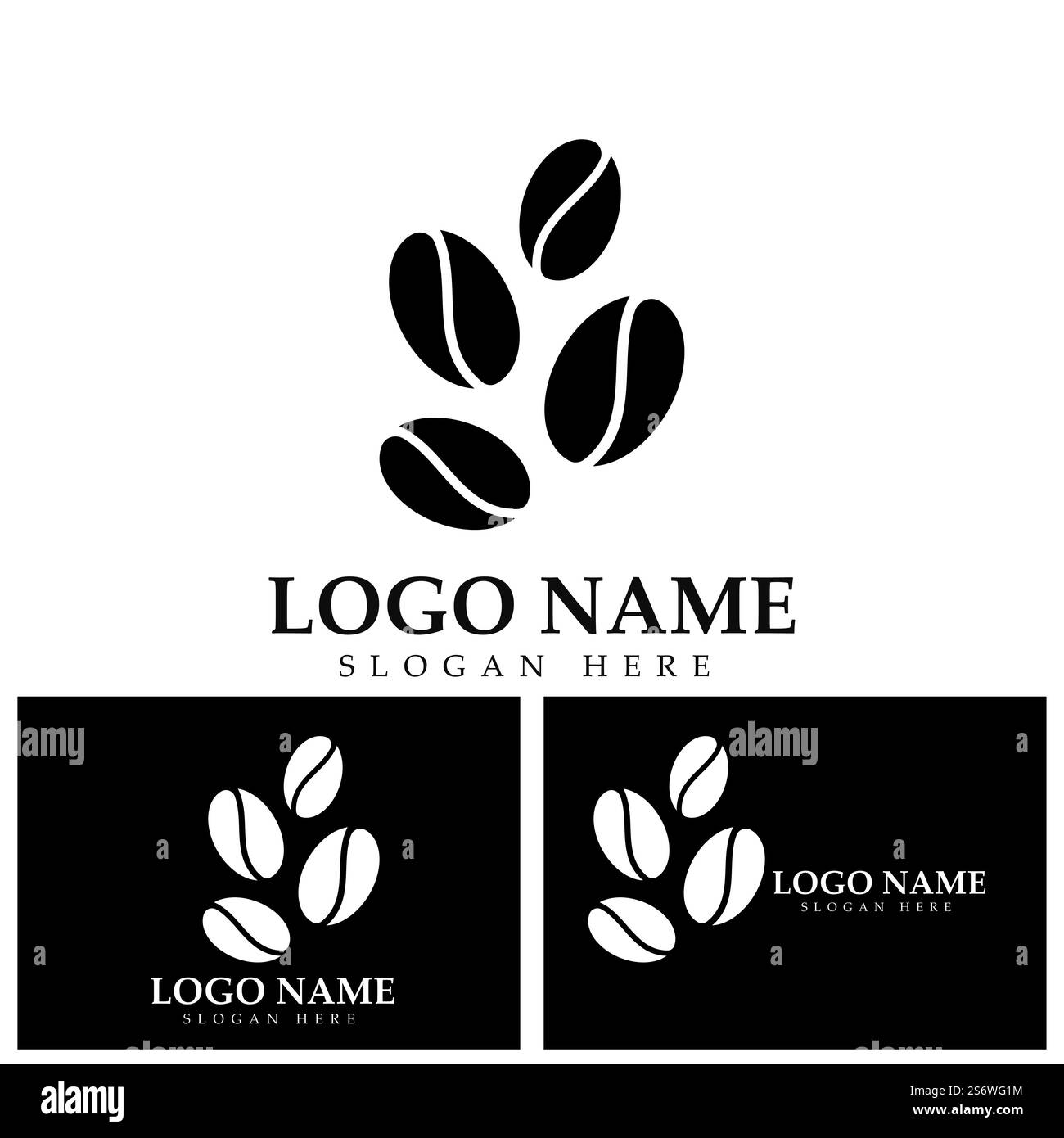 traditional coffee bean icon vector illustration template Stock Vector ...